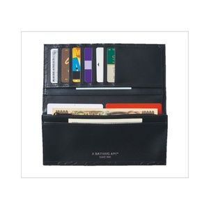 Bape | Bags | New A Bathing Ape Bape Embossed Black Wallet | Poshmark